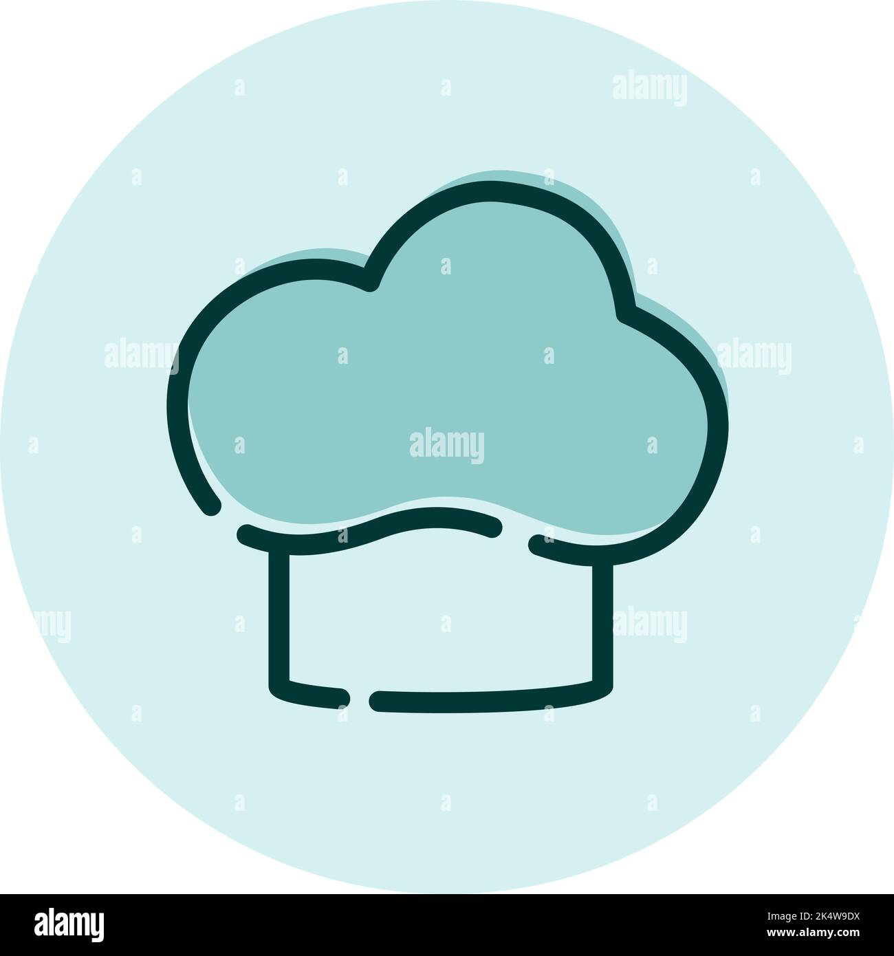 Cooks hat, illustration, vector on a white background Stock Vector ...