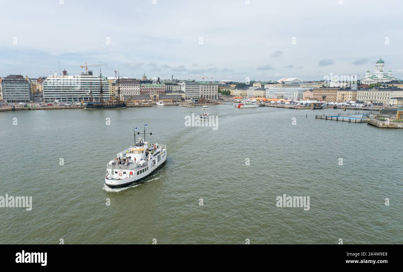 Helsinki City Commuter Ferries. Water Transport in Finland Stock Photo ...
