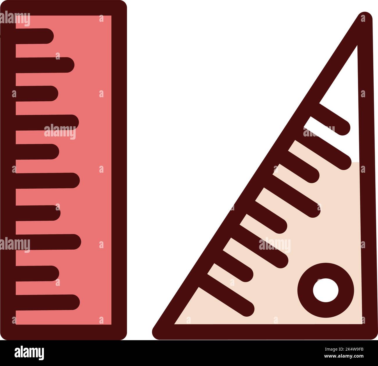 Ruler measure object Stock Vector Images - Alamy