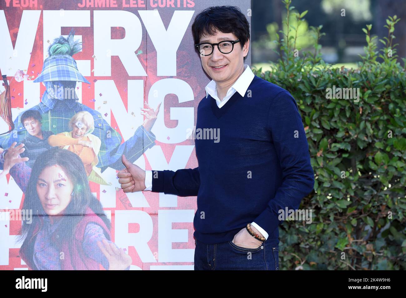 Rome (Italy), October 4, 2022. American actor Jonathan Ke Huy Quan ...
