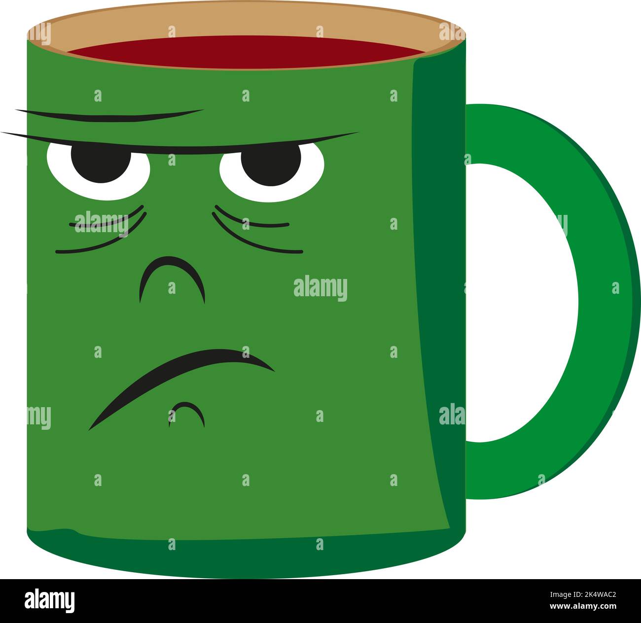 Sad cup illustration hi-res stock photography and images - Alamy
