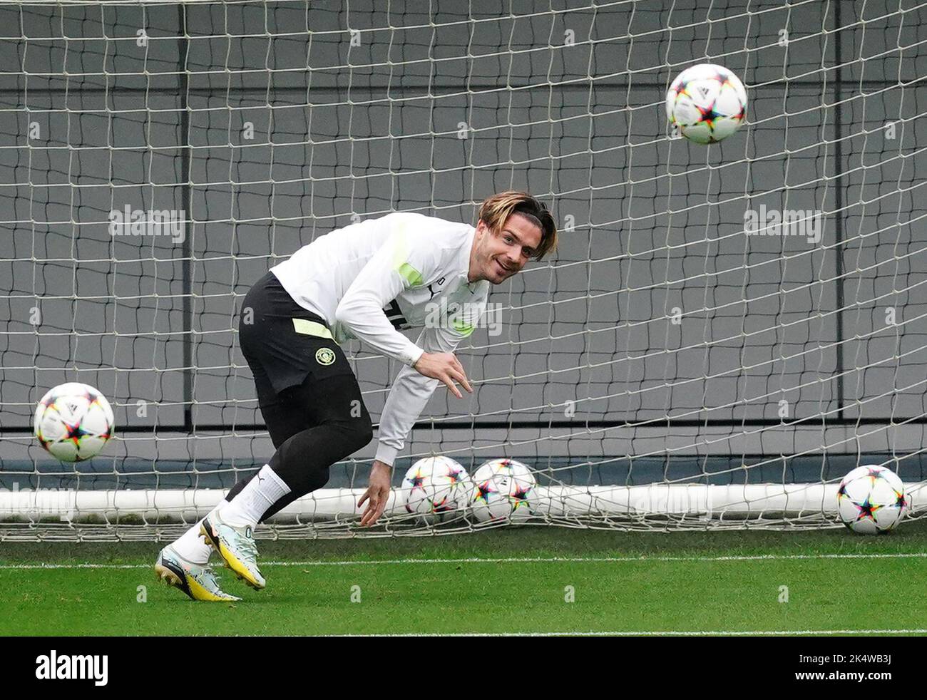 Manchester City's Jack Grealish during a training session at the City ...