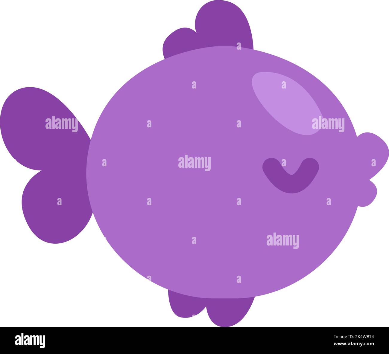 Purple fish icon hi-res stock photography and images - Alamy