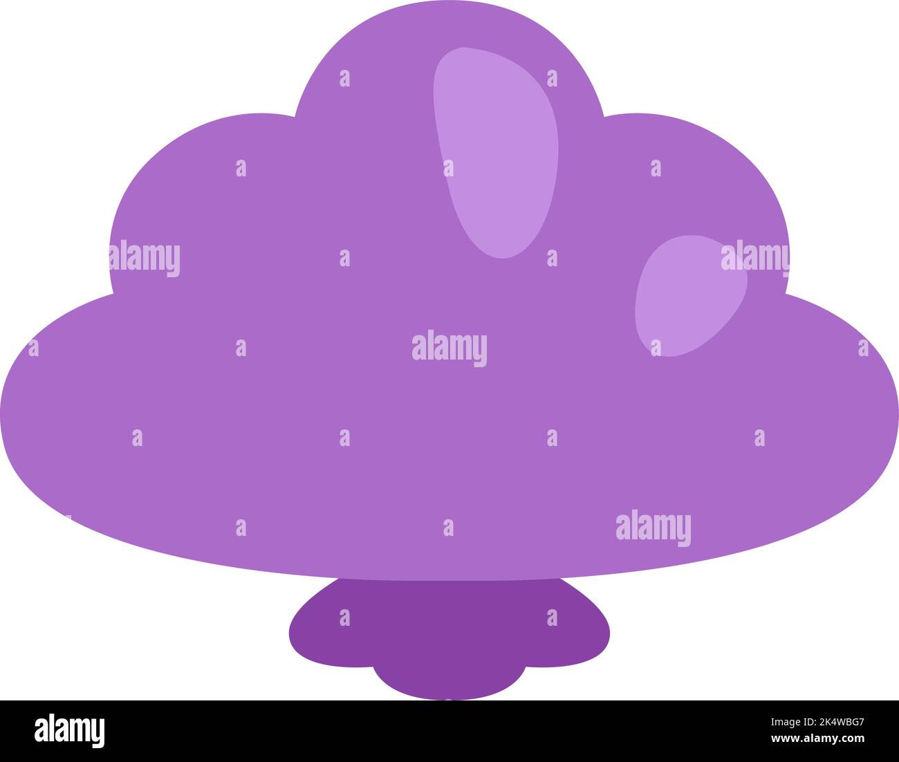 Purple sea shell, illustration, vector on a white background Stock ...