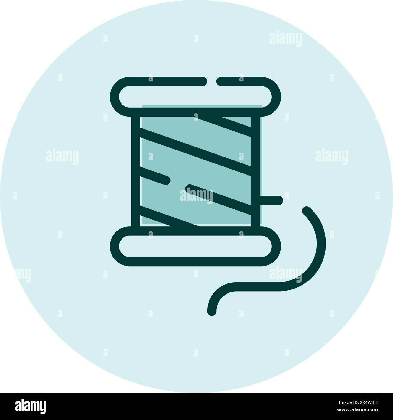 Machine yarn, illustration, vector on a white background Stock Vector ...