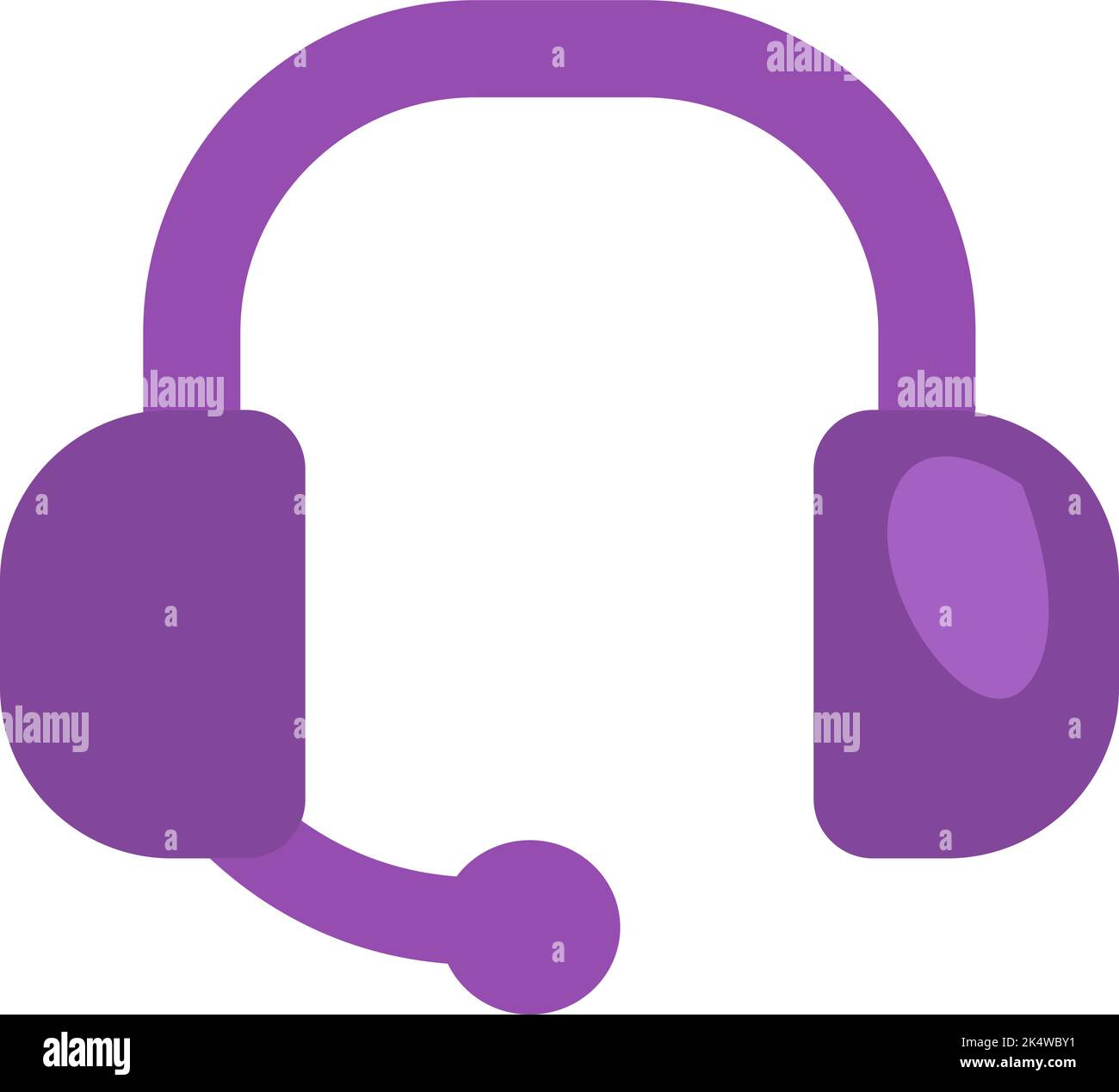 Logistics headphone, illustration, vector on a white background Stock ...