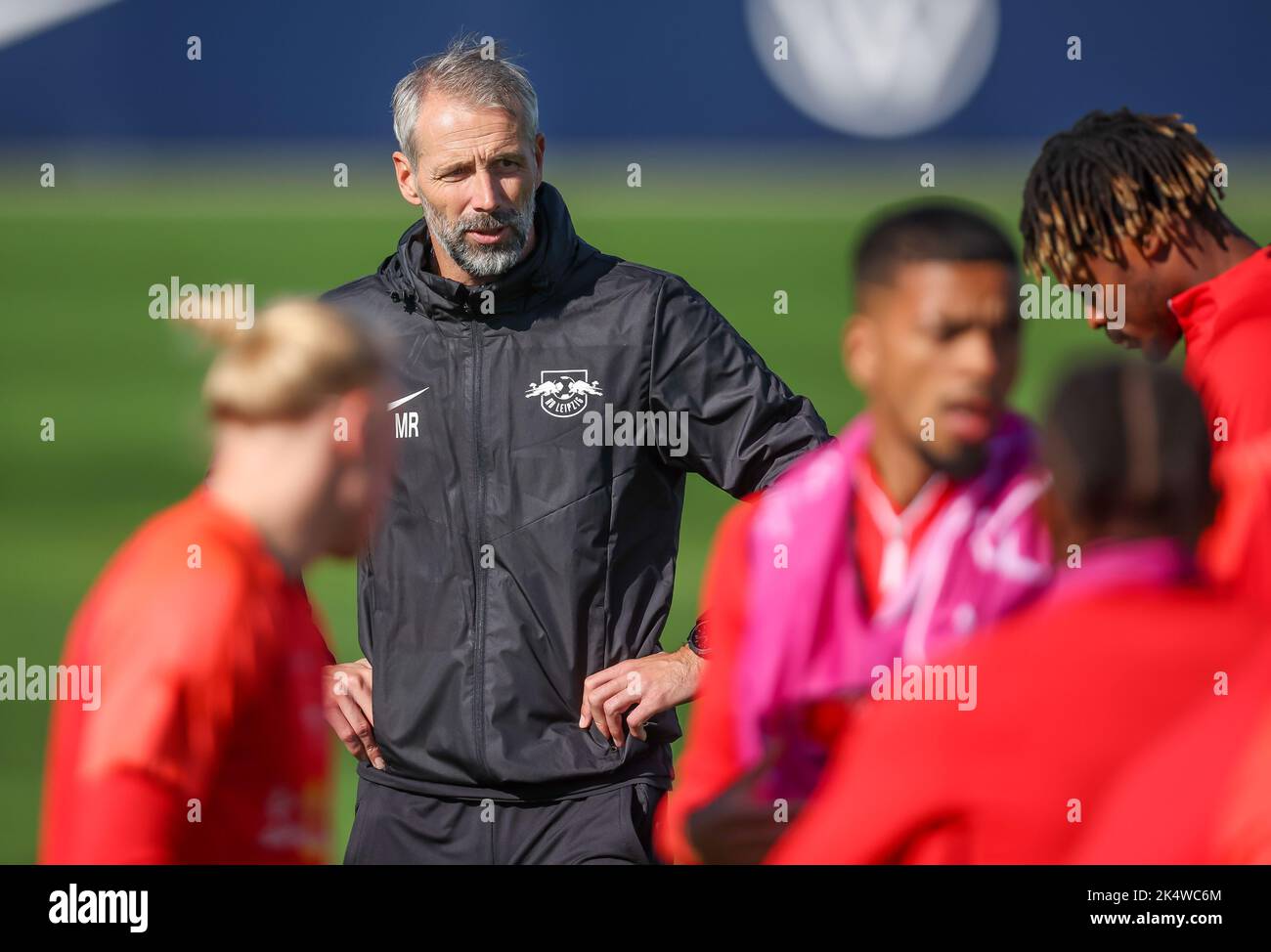Leipzig, Germany. 04th Oct, 2022. Soccer: Champions League, before the ...