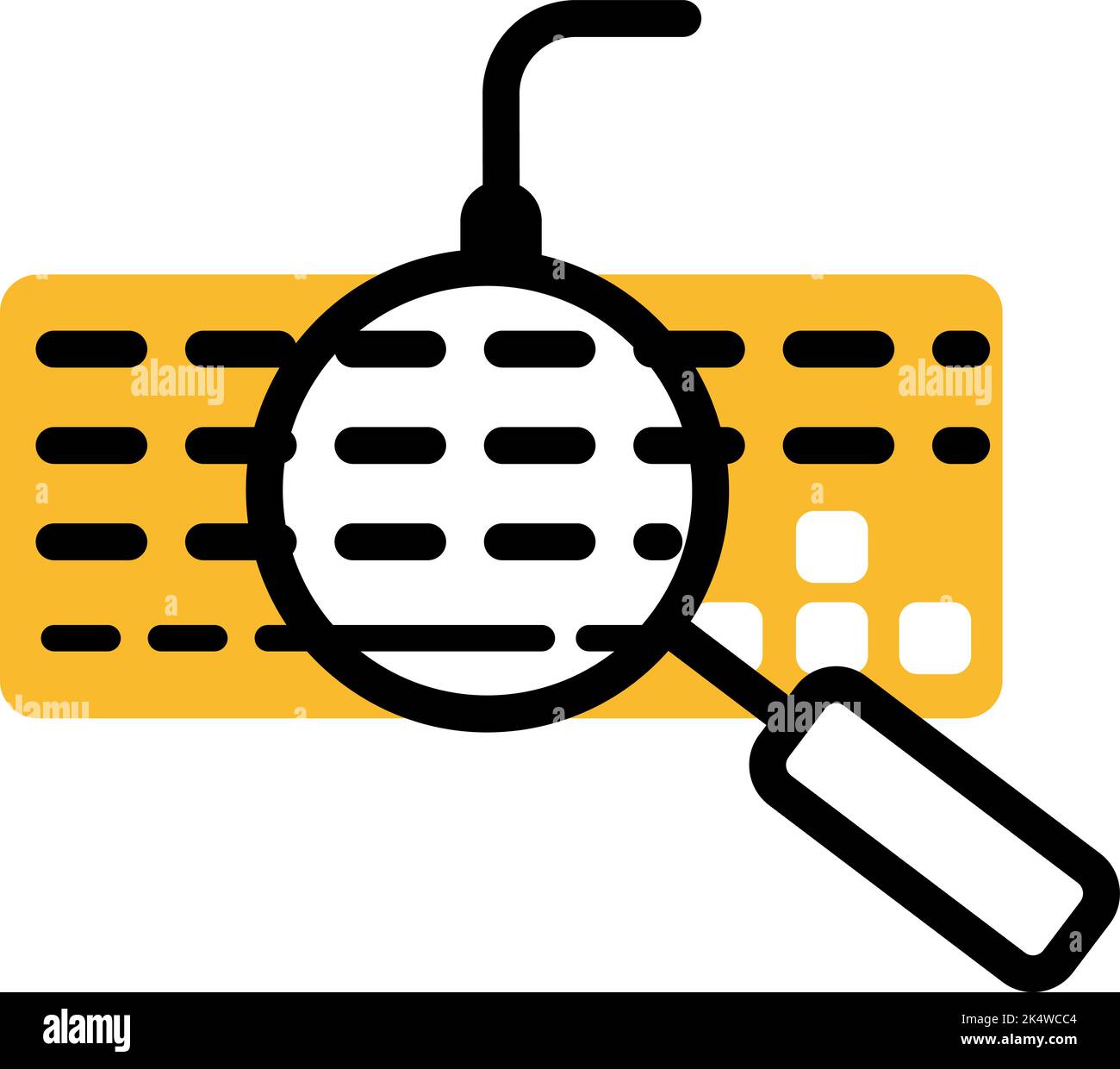 SEO keyword research, illustration, vector on a white background Stock ...