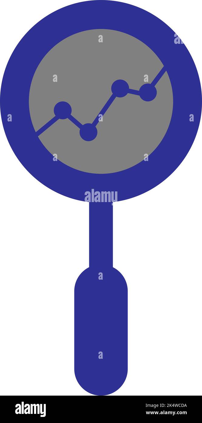 SEO analytics zoom, illustration, vector on a white background Stock ...