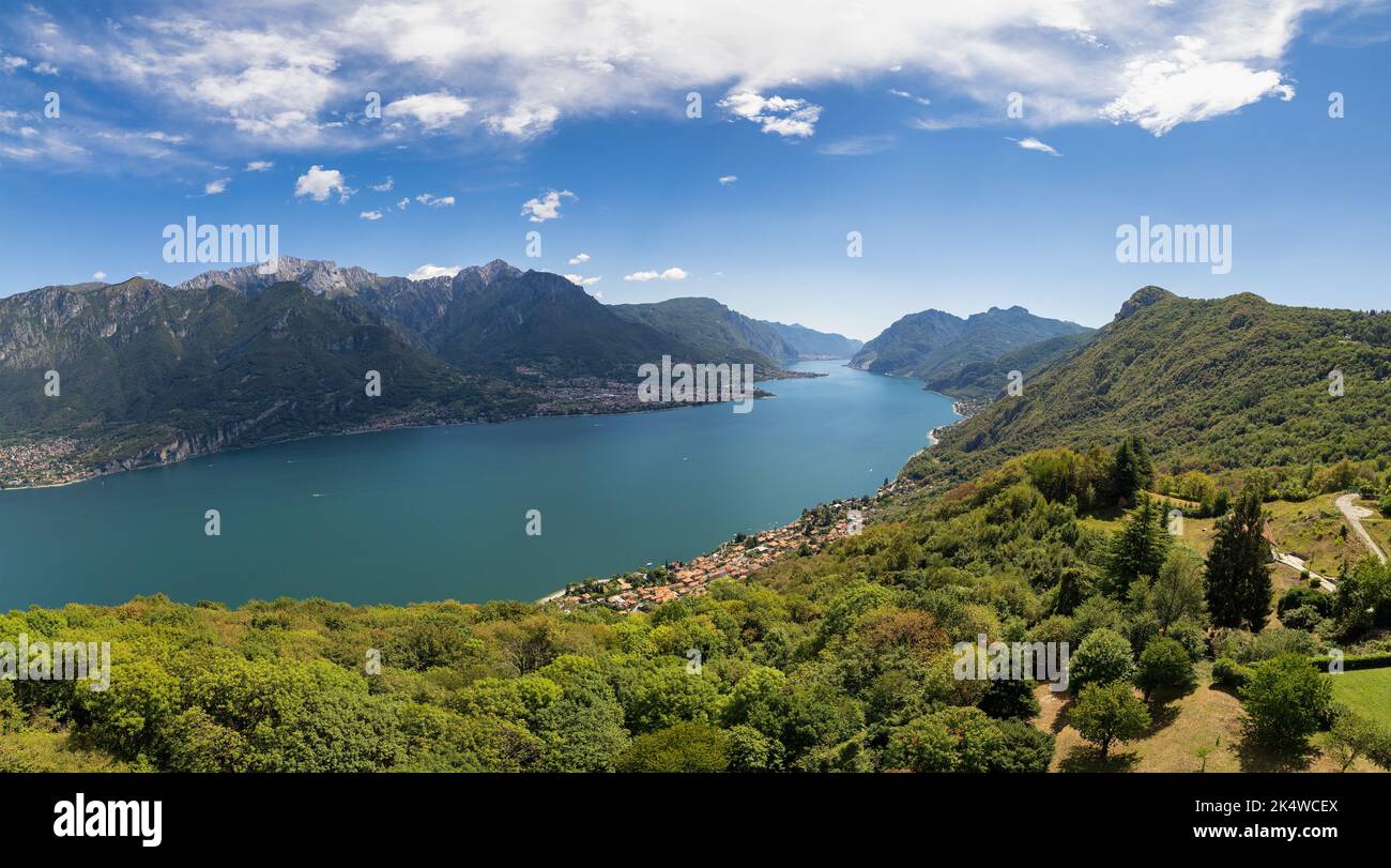 Aerial view of Bellagio and Lake Como, Lombardy, Italy Stock Photo - Alamy