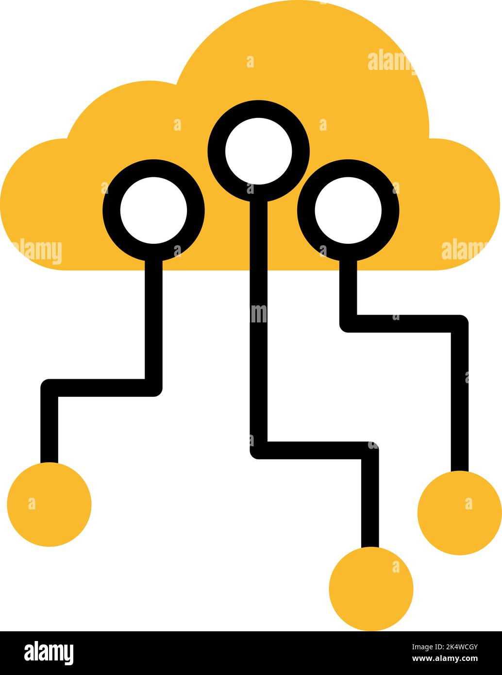 Network optimization, illustration, vector on a white background Stock ...