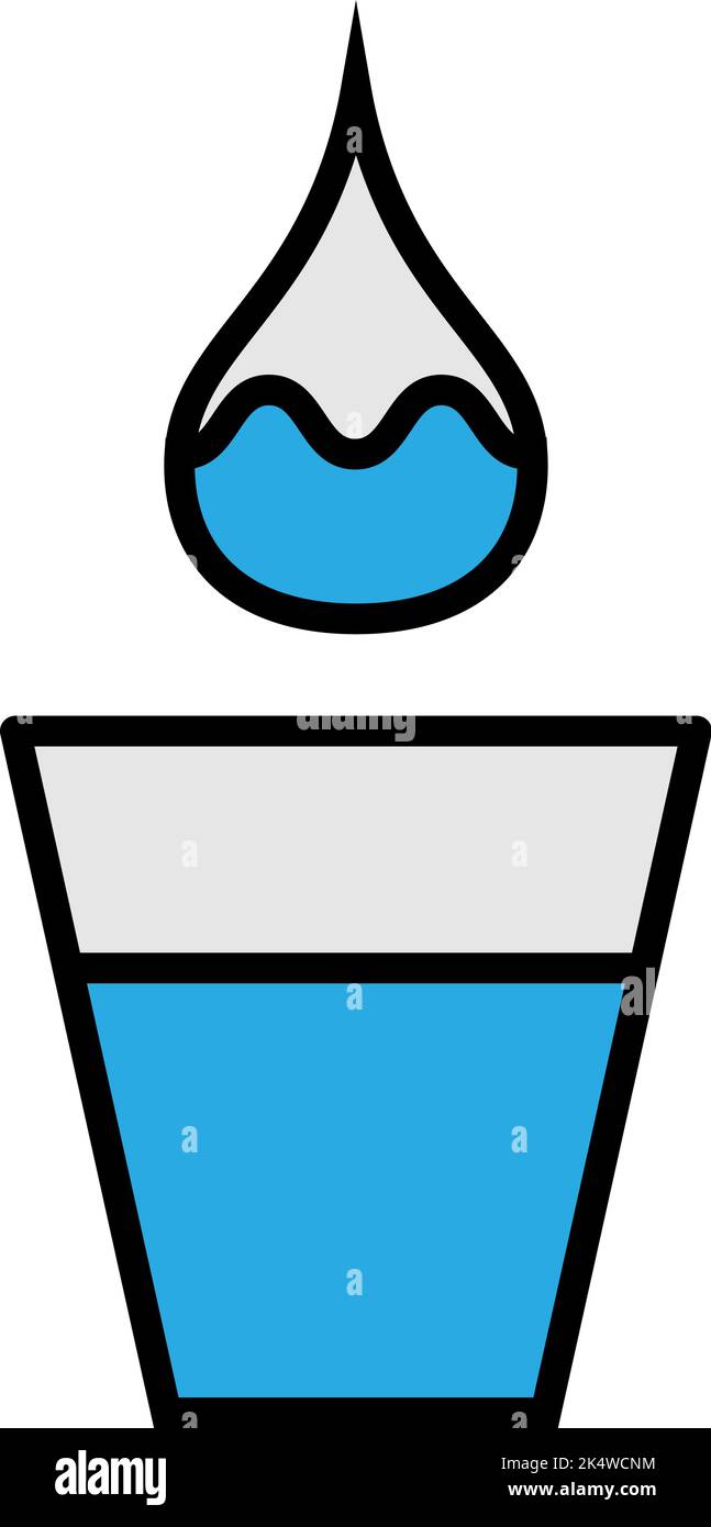 Reflection in water round Stock Vector Images - Alamy