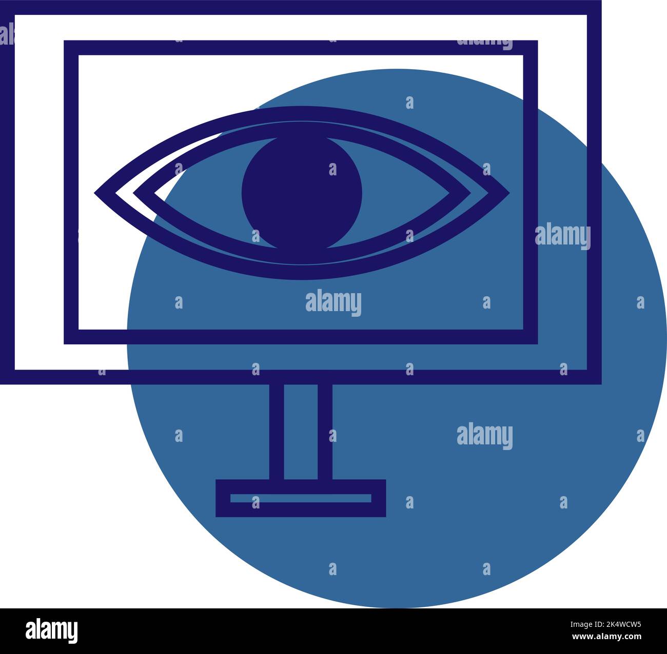 Security surveillance, illustration, vector on a white background Stock ...