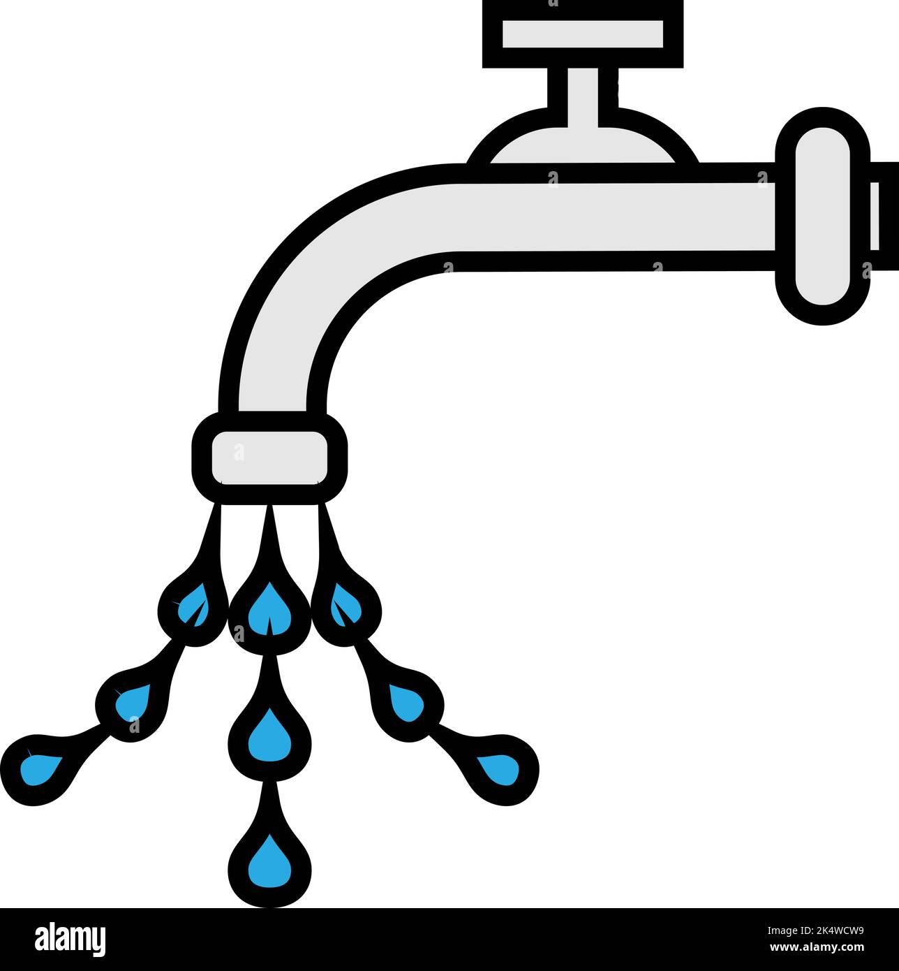 Water Faucet Illustration Vector On A White Background Stock Vector Image And Art Alamy