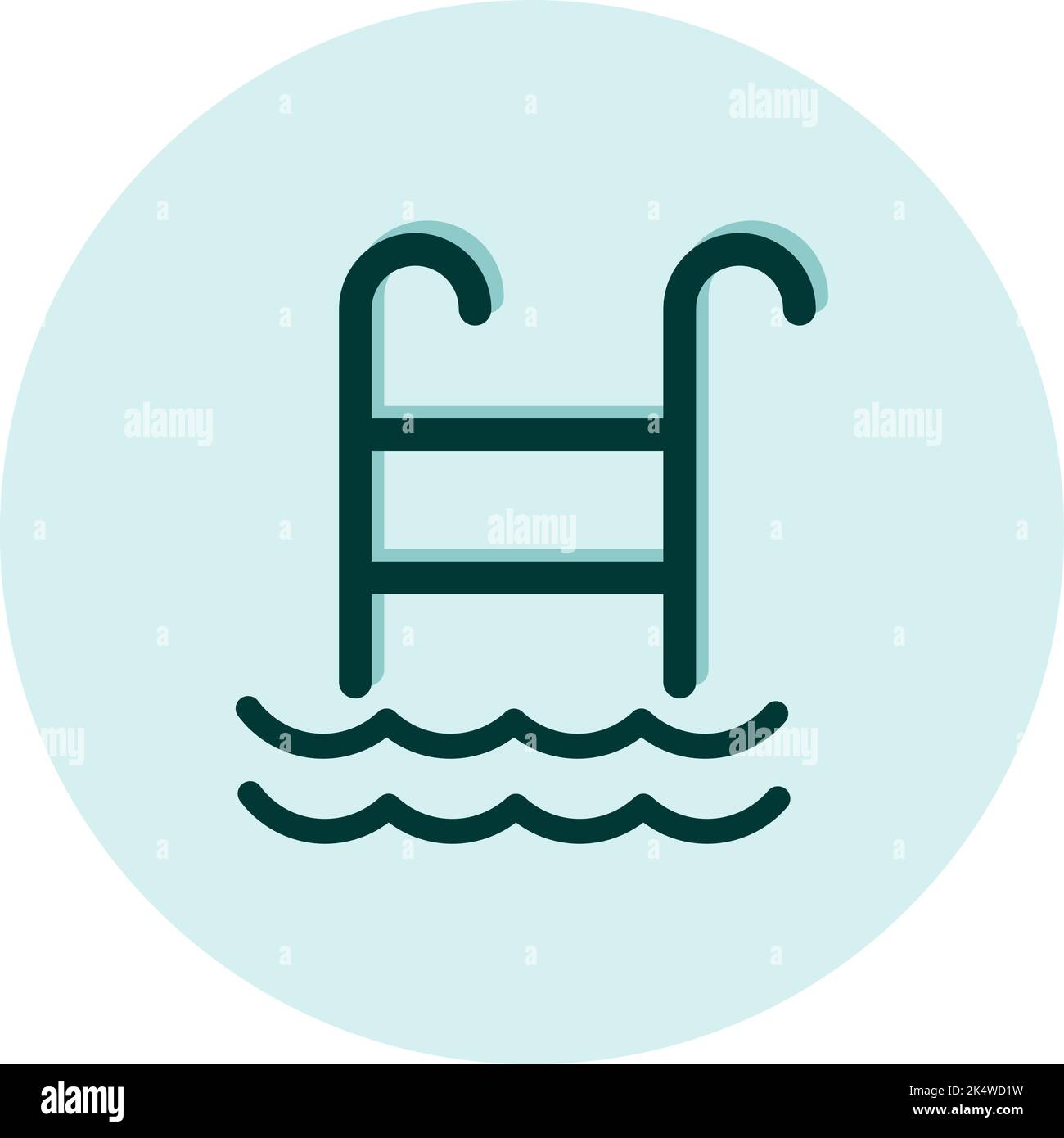 House with a pool Stock Vector Images - Alamy