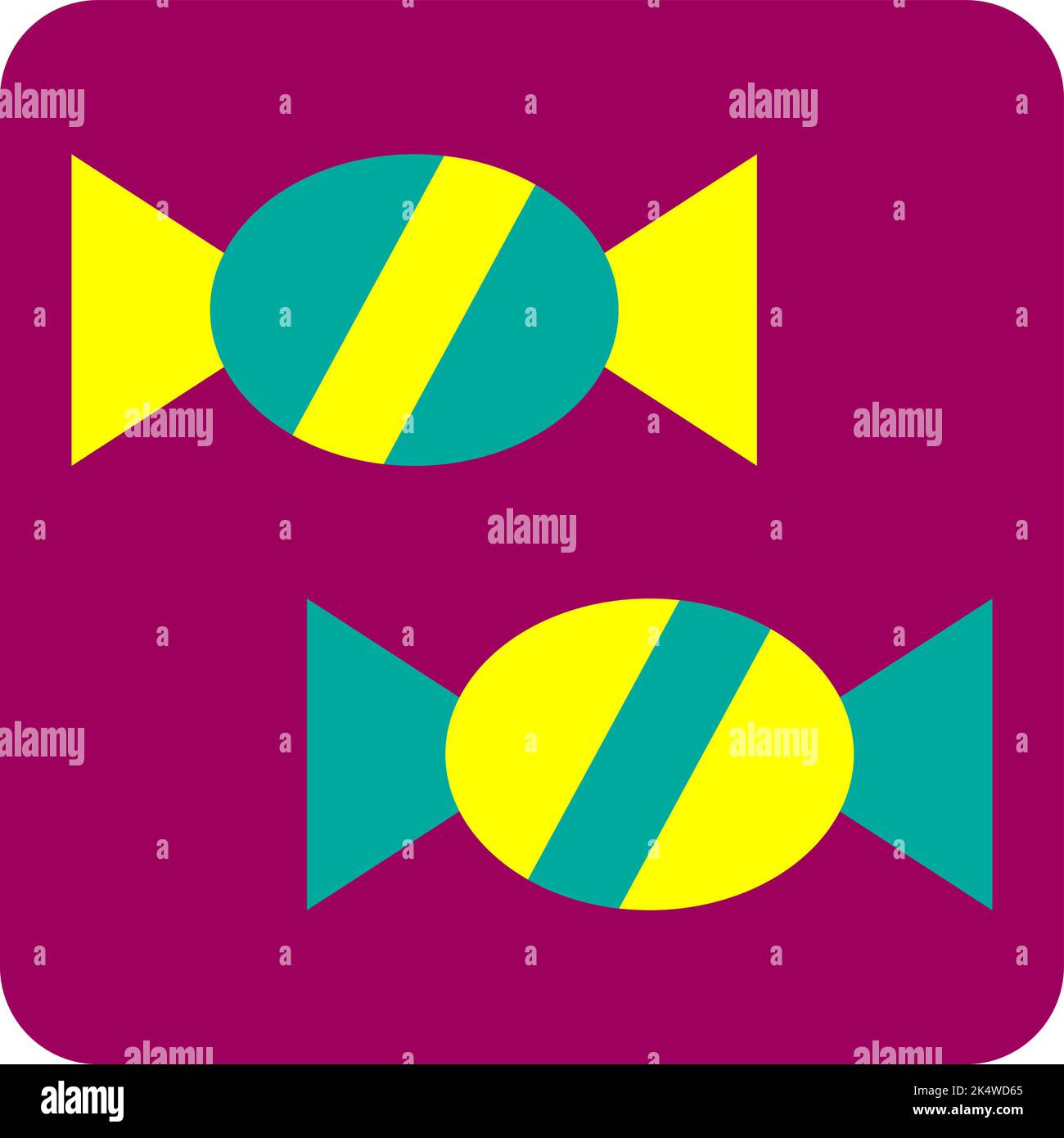 Sweet candy, illustration, vector on a white background Stock Vector ...