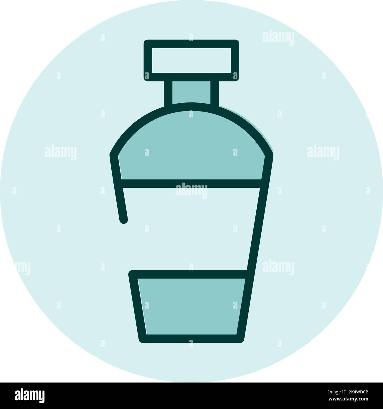 Self care shampoo, illustration, vector on a white background Stock ...
