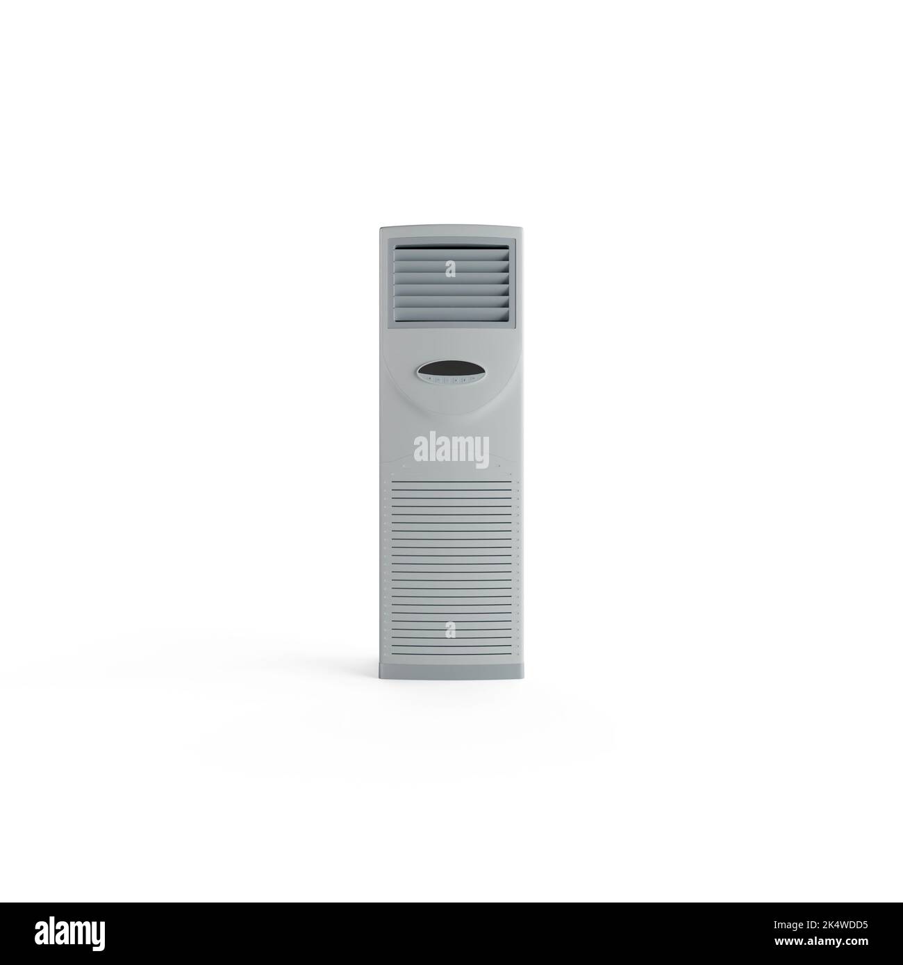 The computer-generated 3d realistic air conditioner isolated on a ...