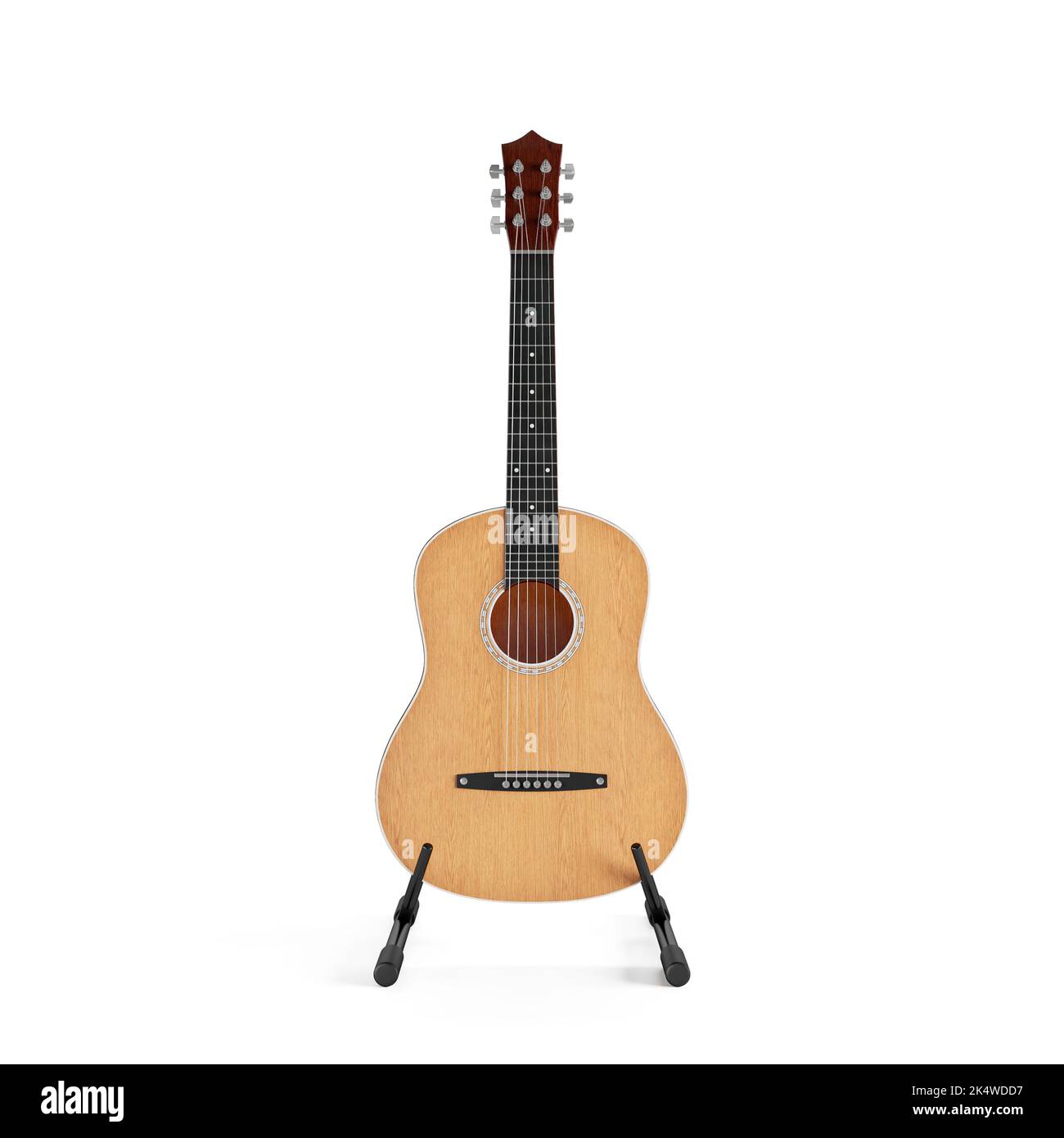 A classical guitar isolated on a vertical white background Stock Photo ...