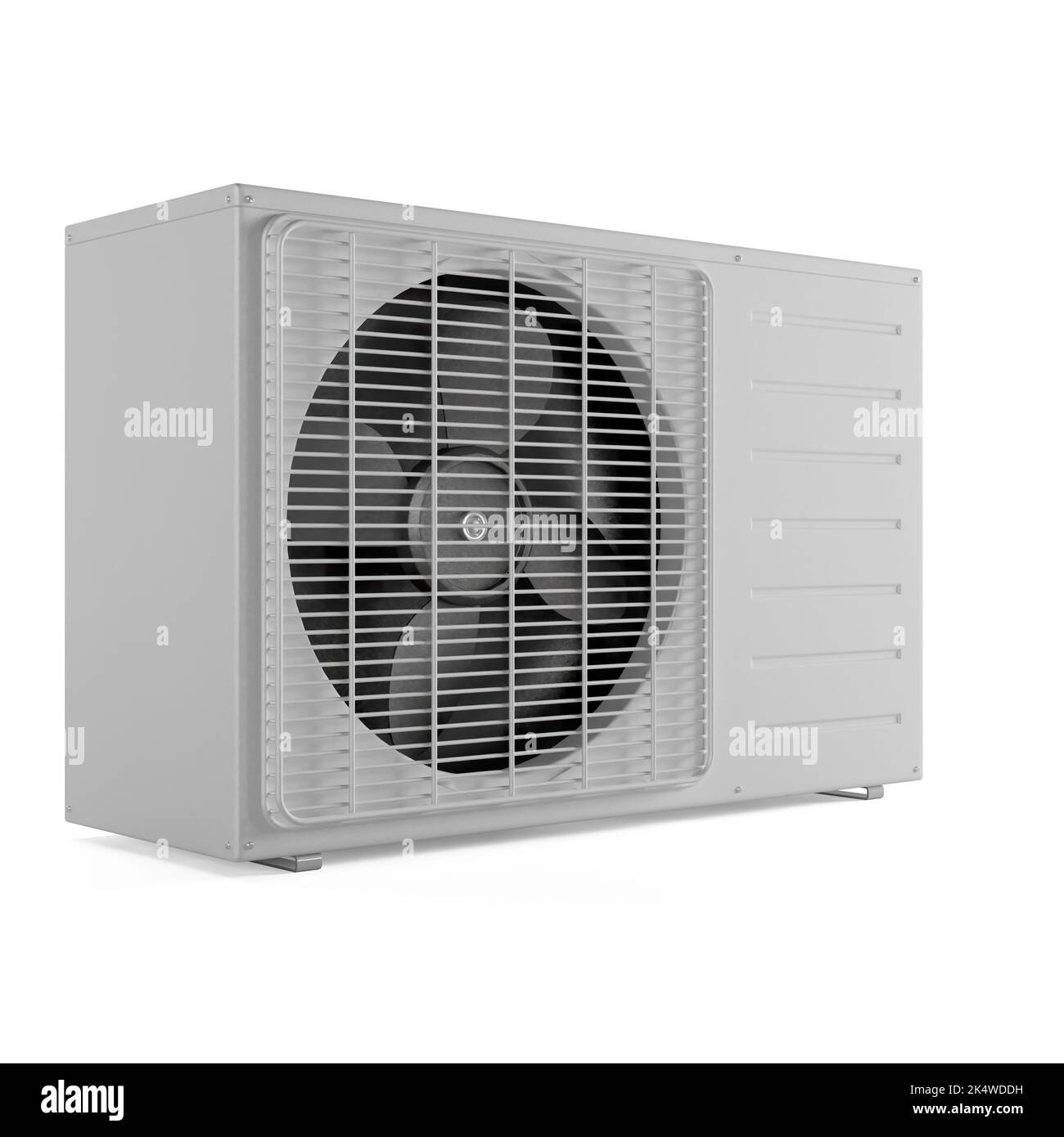 The computer-generated 3d realistic air conditioner isolated on a ...