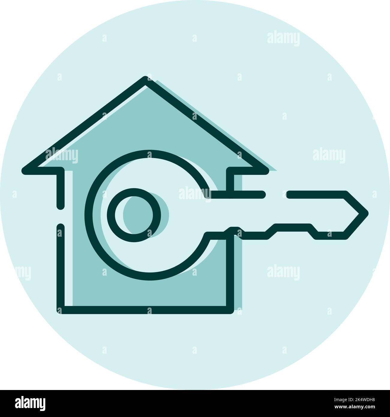 Home key icon Stock Vector Images - Alamy