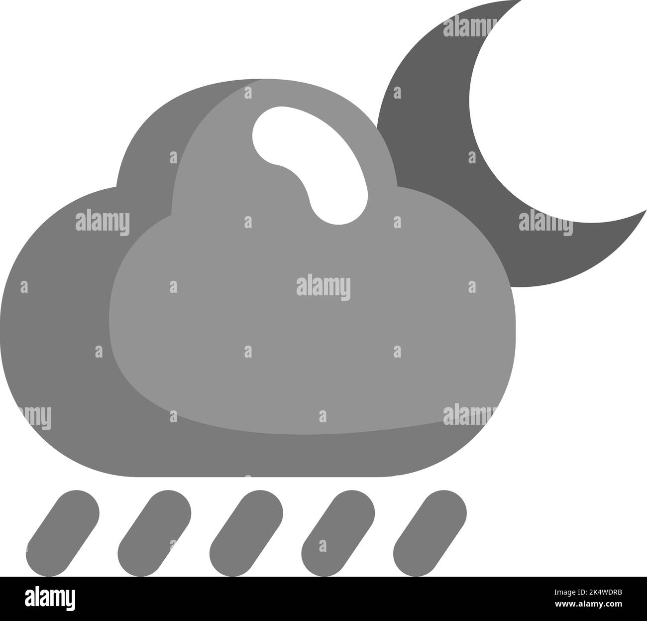 Night weather forecast icon Stock Vector Images - Alamy