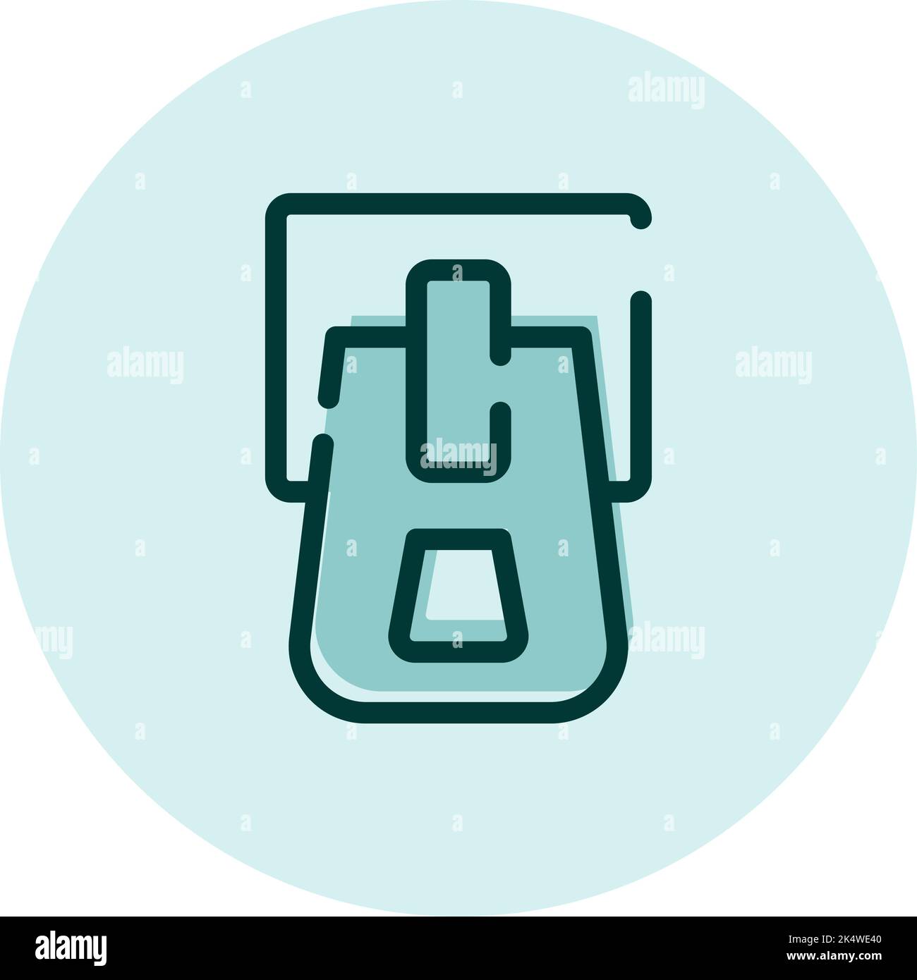 Textile zipper, illustration, vector on a white background Stock Vector ...