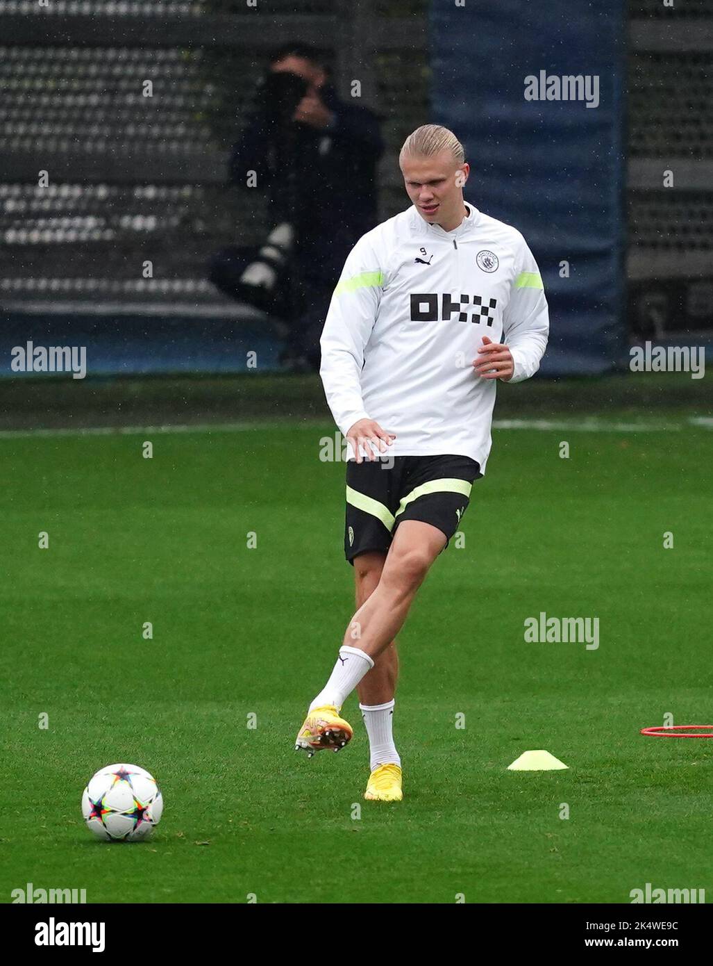 Manchester Citys Erling Haaland During A Training Session At The City