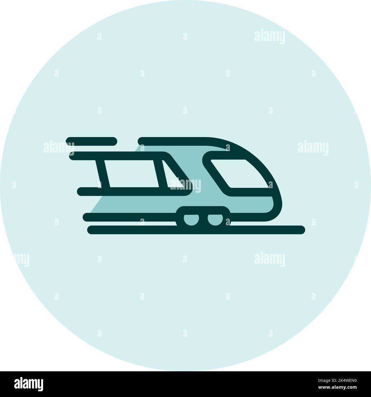 Speed train, illustration, vector on a white background Stock Vector ...