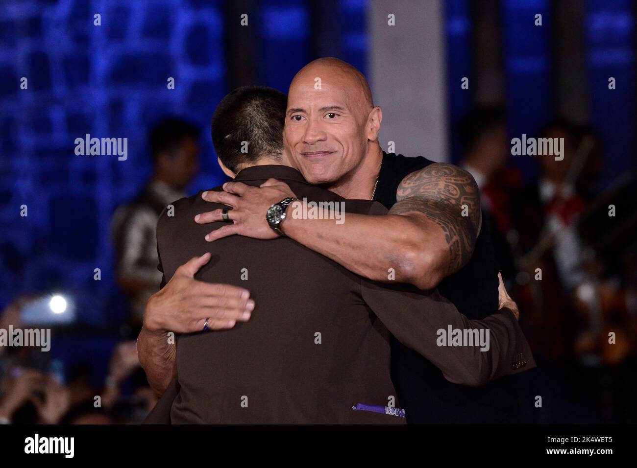 October 3, 2022, Mexico City, Mexico: Actor Dwayne Johnson attends the ...