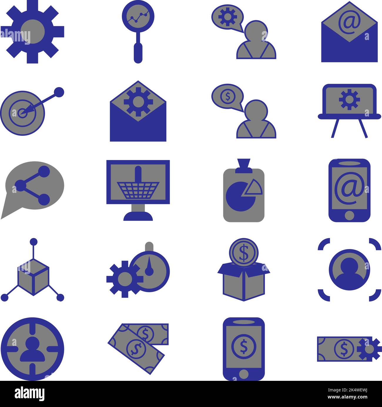 Data analytics icons hi-res stock photography and images - Alamy
