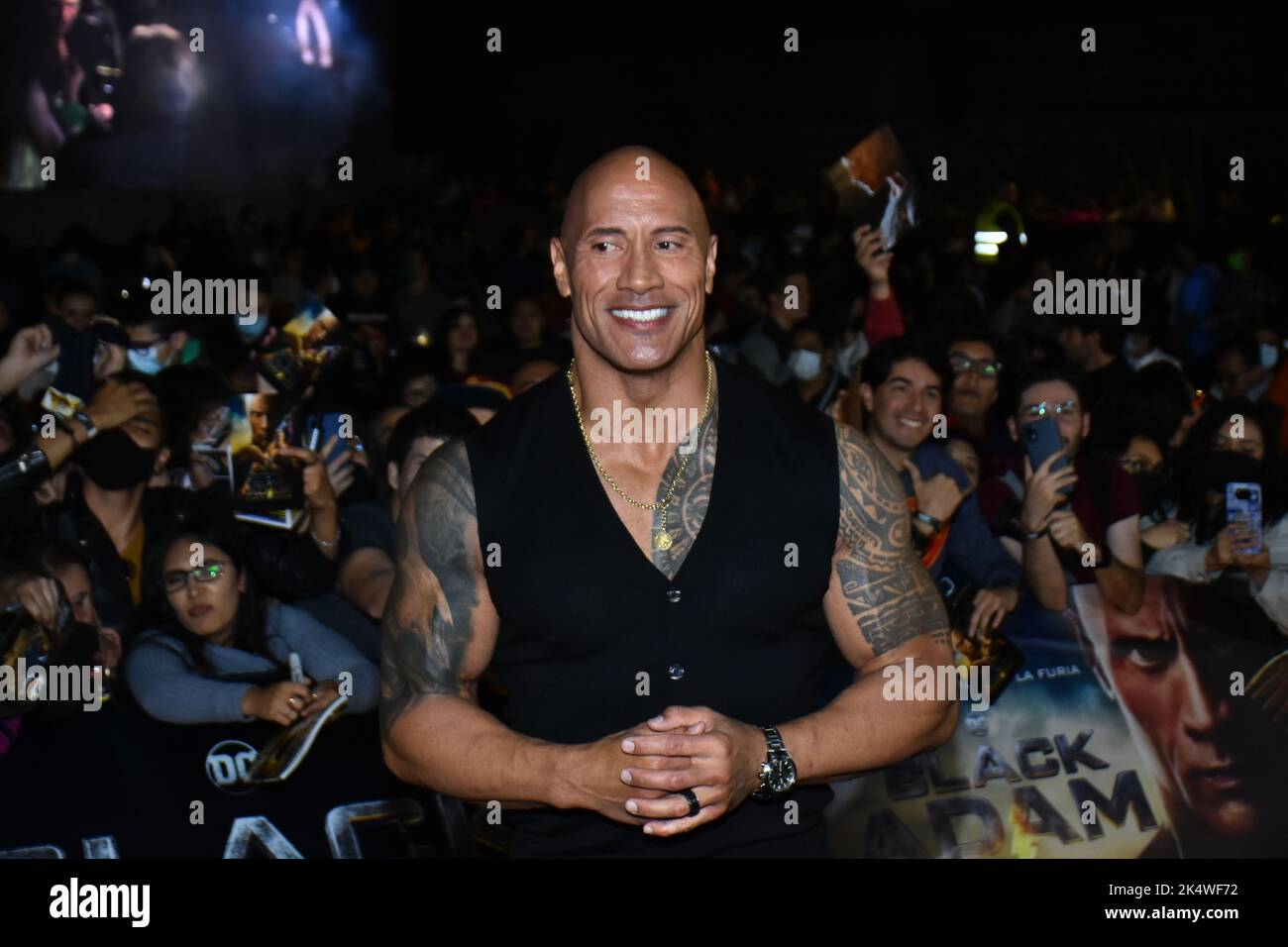 October 3, 2022, Mexico City, Mexico: Actor Dwayne Johnson attends the ...