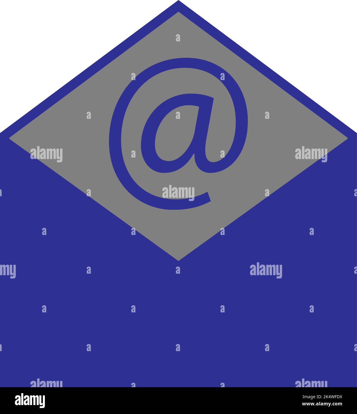 SEO analytics email, illustration, vector on a white background Stock ...