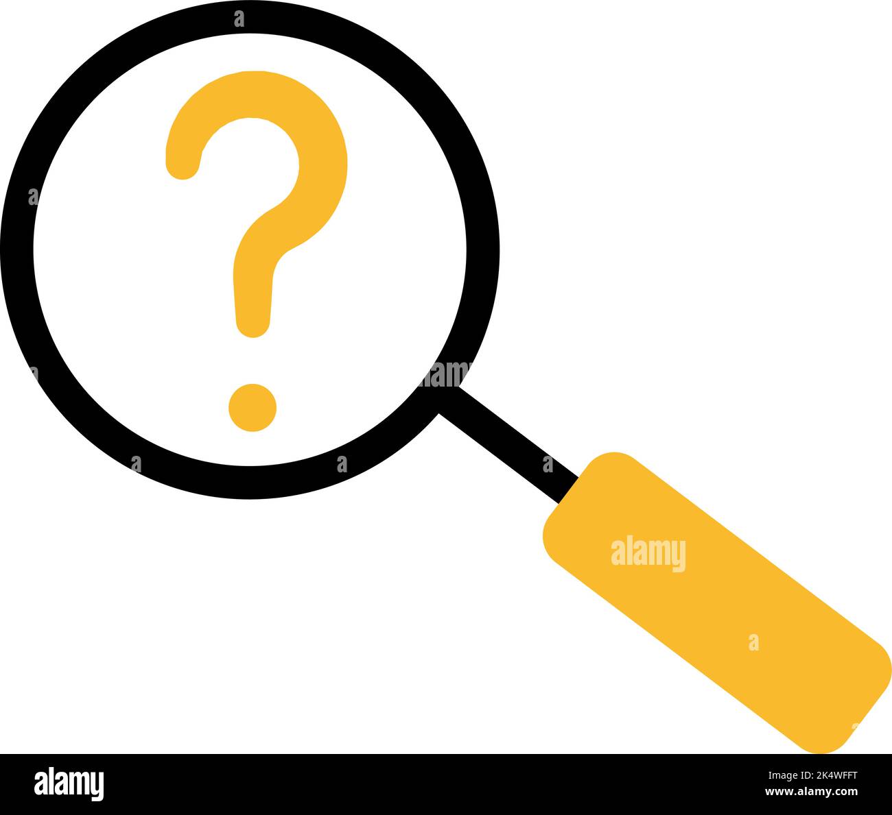 SEO questions, illustration, vector on a white background Stock Vector ...