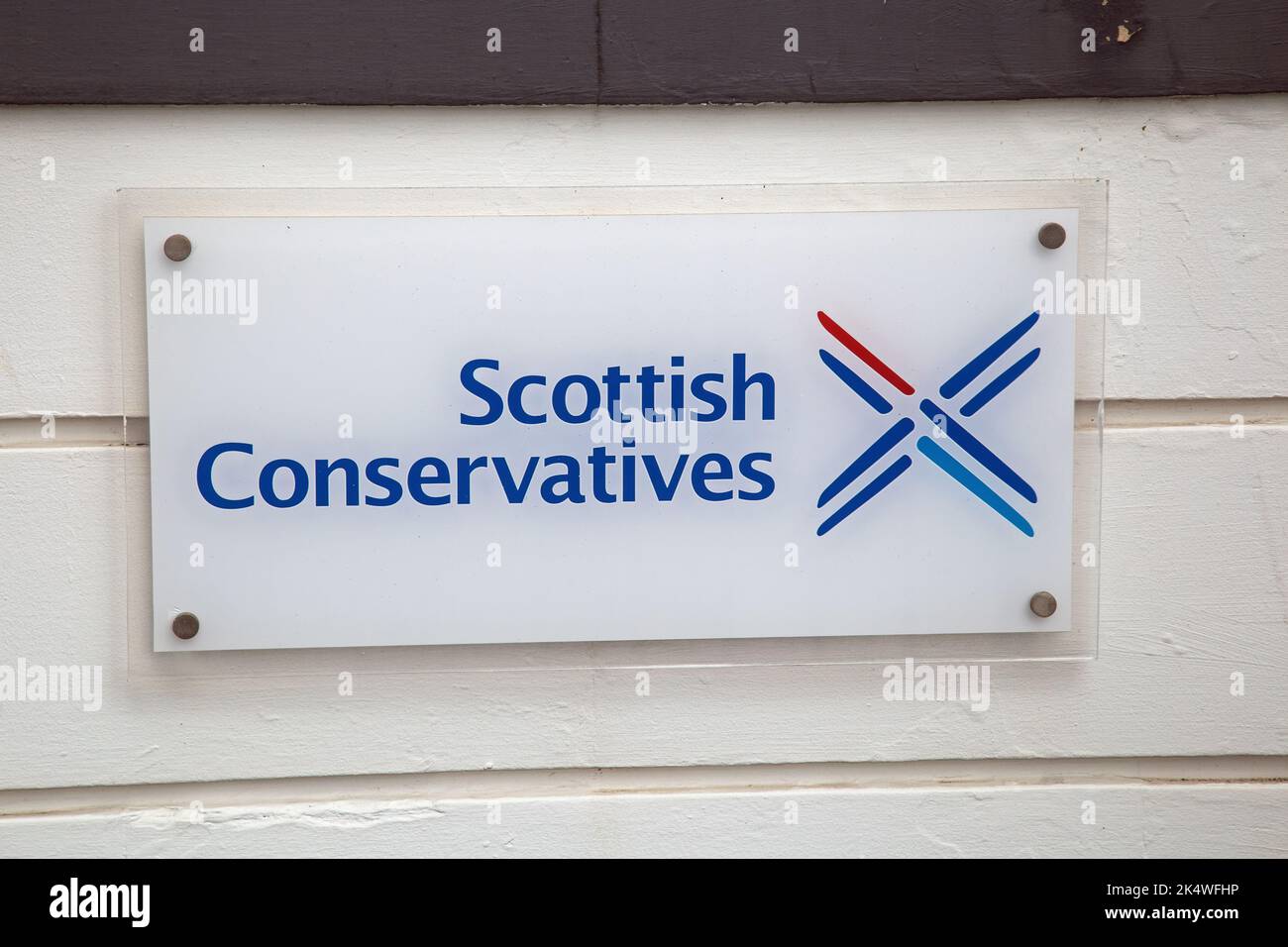 Scottish conservatives sign hi-res stock photography and images - Alamy
