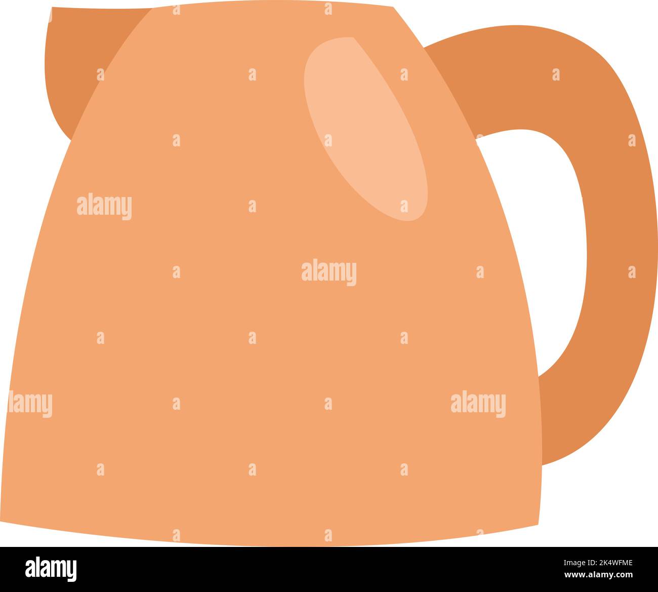 Modern teapot, illustration, vector on a white background Stock Vector ...