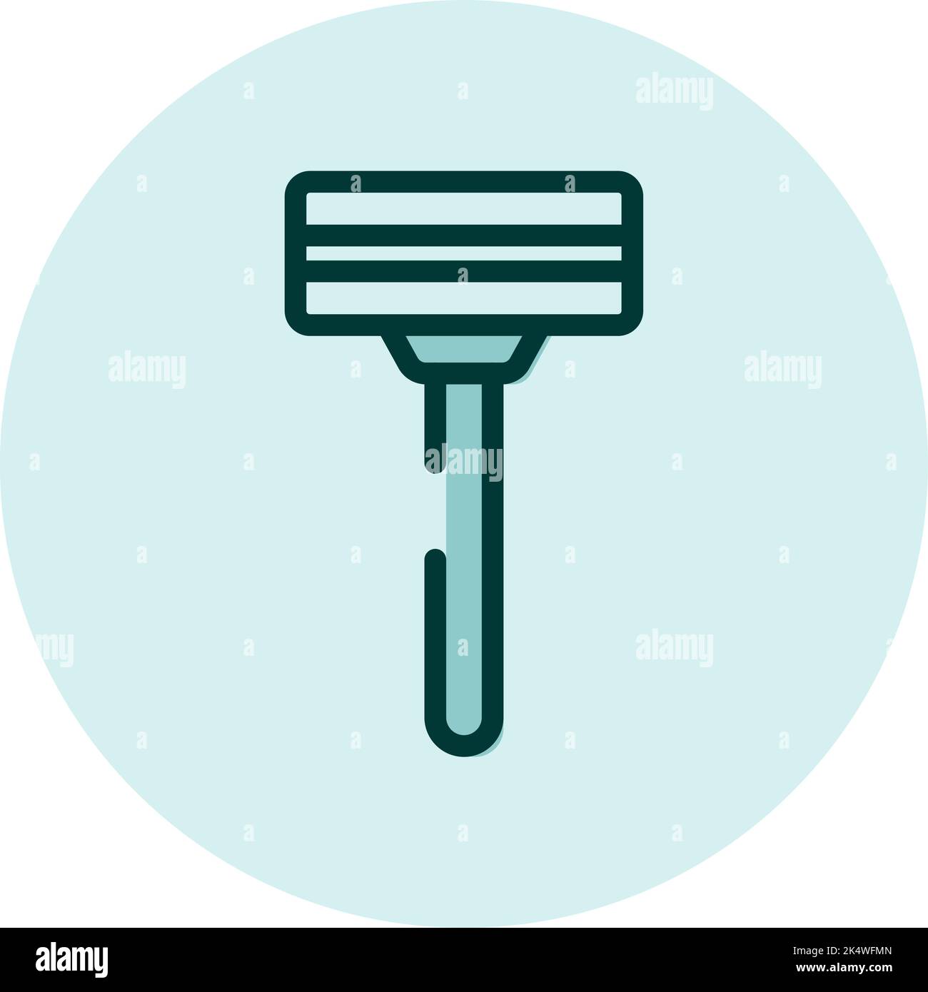 Beauty razor, illustration, vector on a white background Stock Vector ...