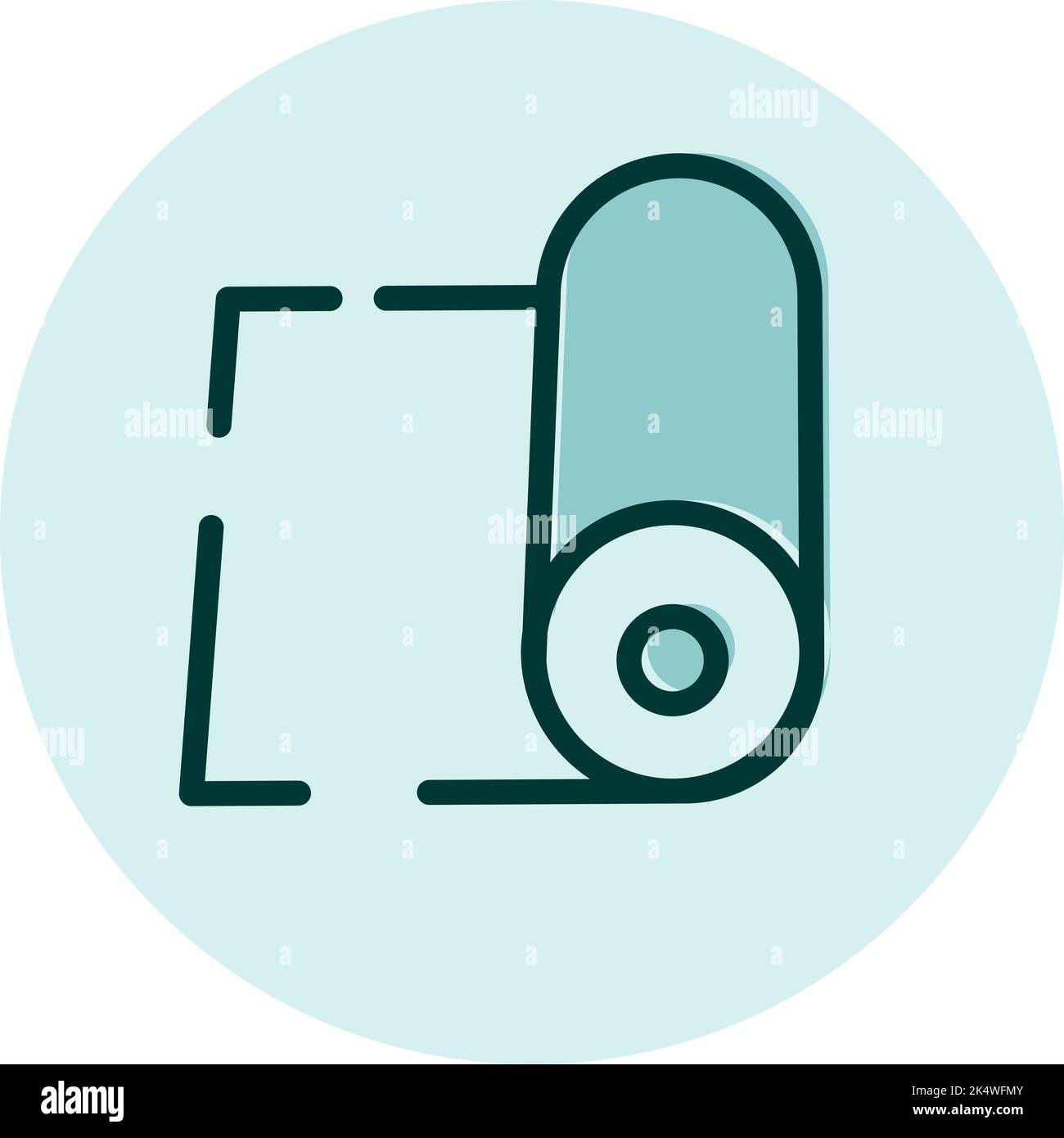 Textile fabric, illustration, vector on a white background Stock Vector ...