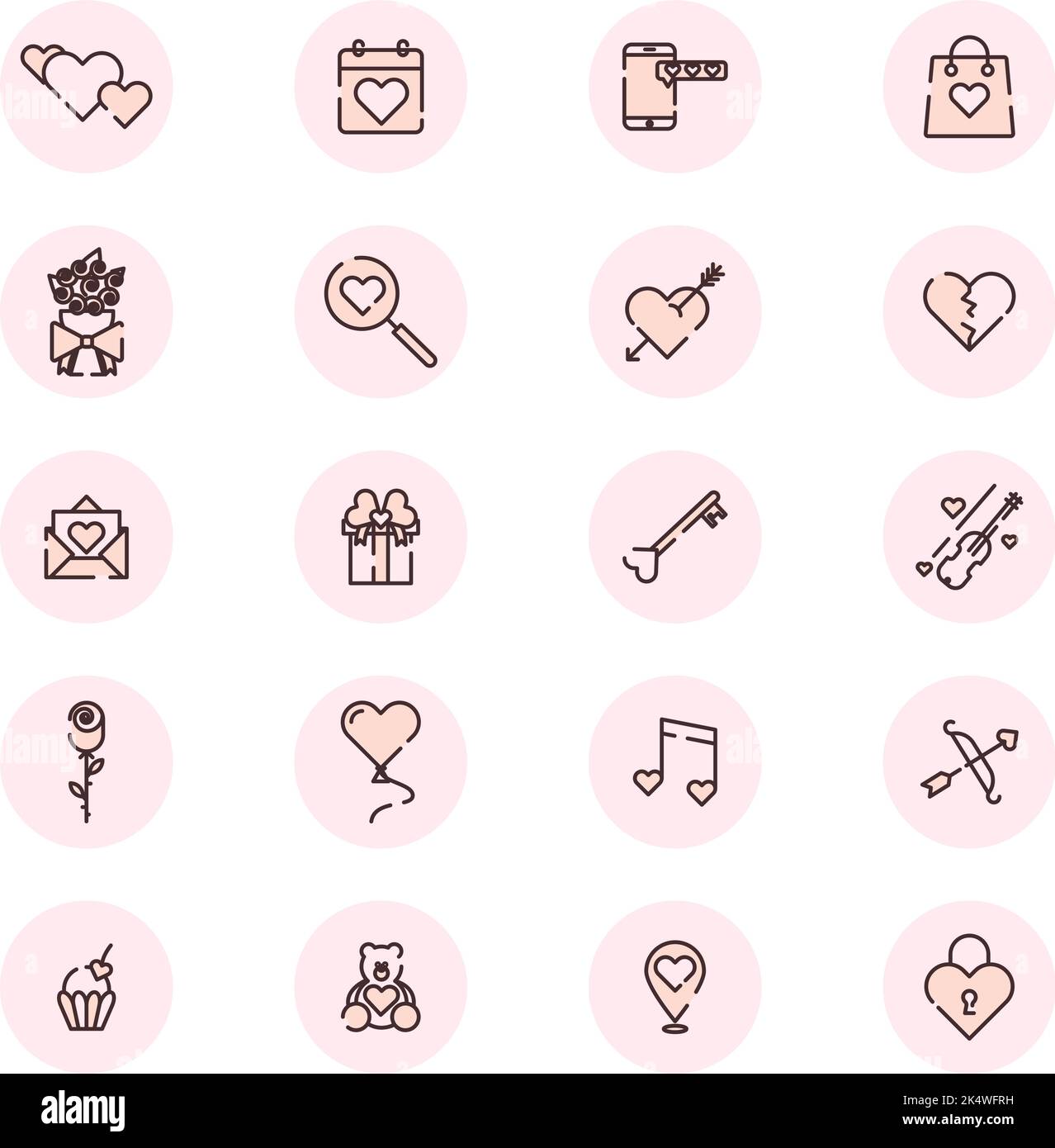 Valentine day celebration, illustration, vector on a white background ...