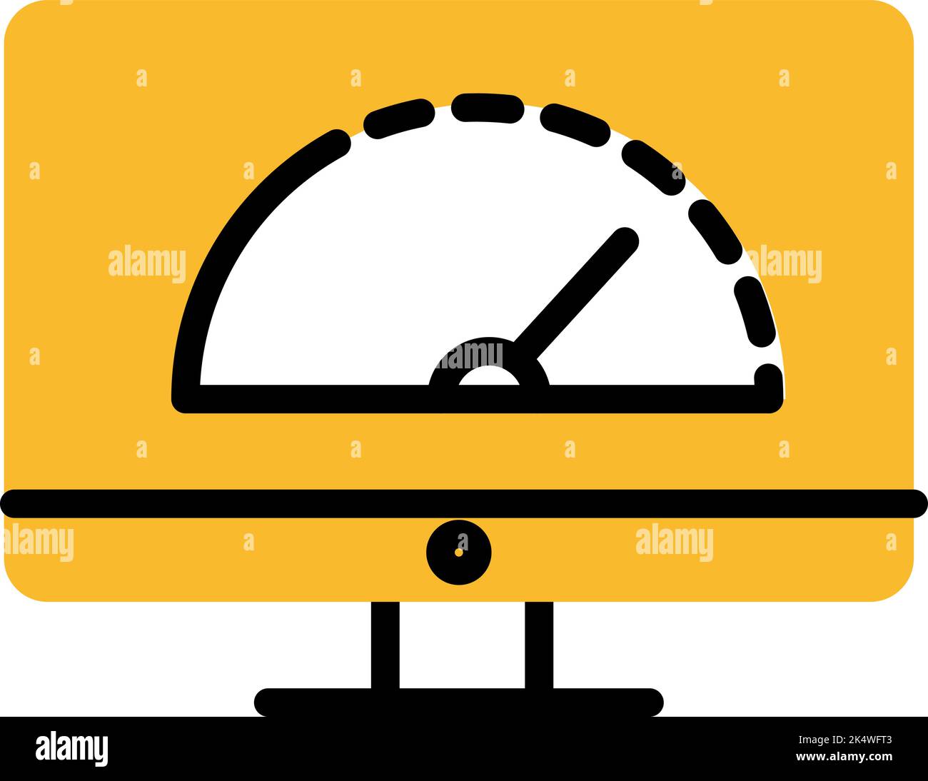 Network quality, illustration, vector on a white background Stock ...