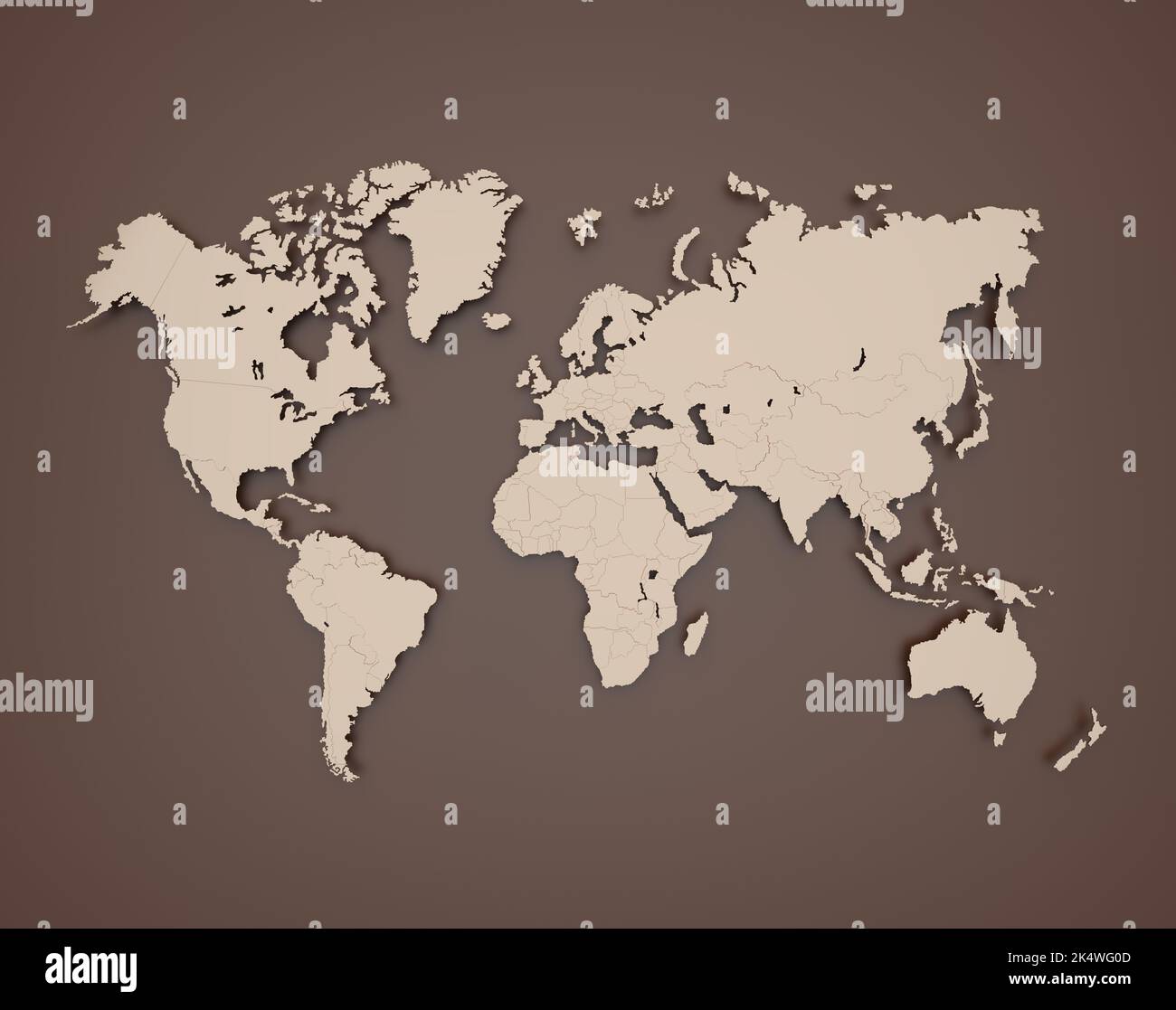 World Map Continents Travel Business Continental Background 3D ...