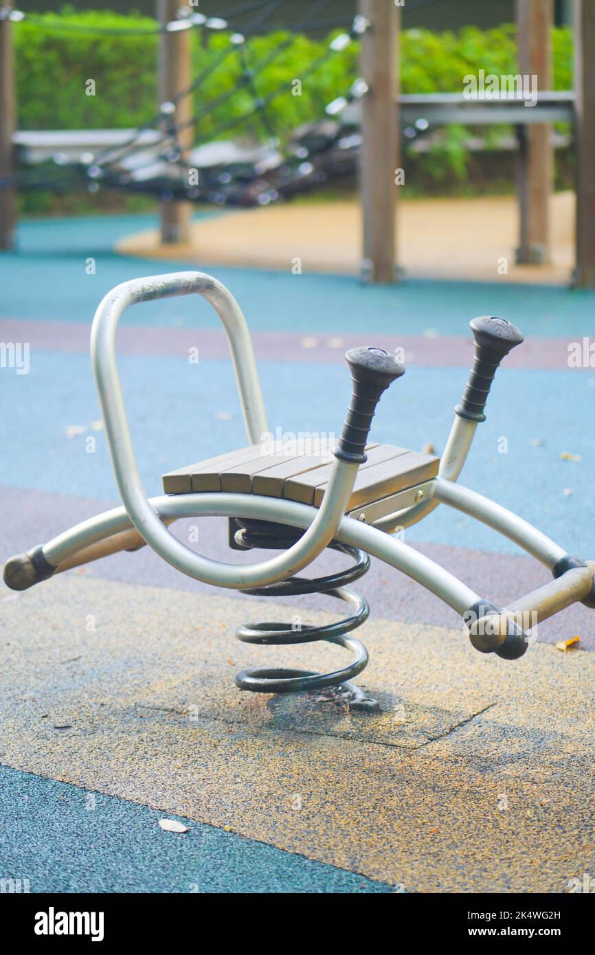 Outdoor fitness machines in a park in singapore Stock Photo - Alamy