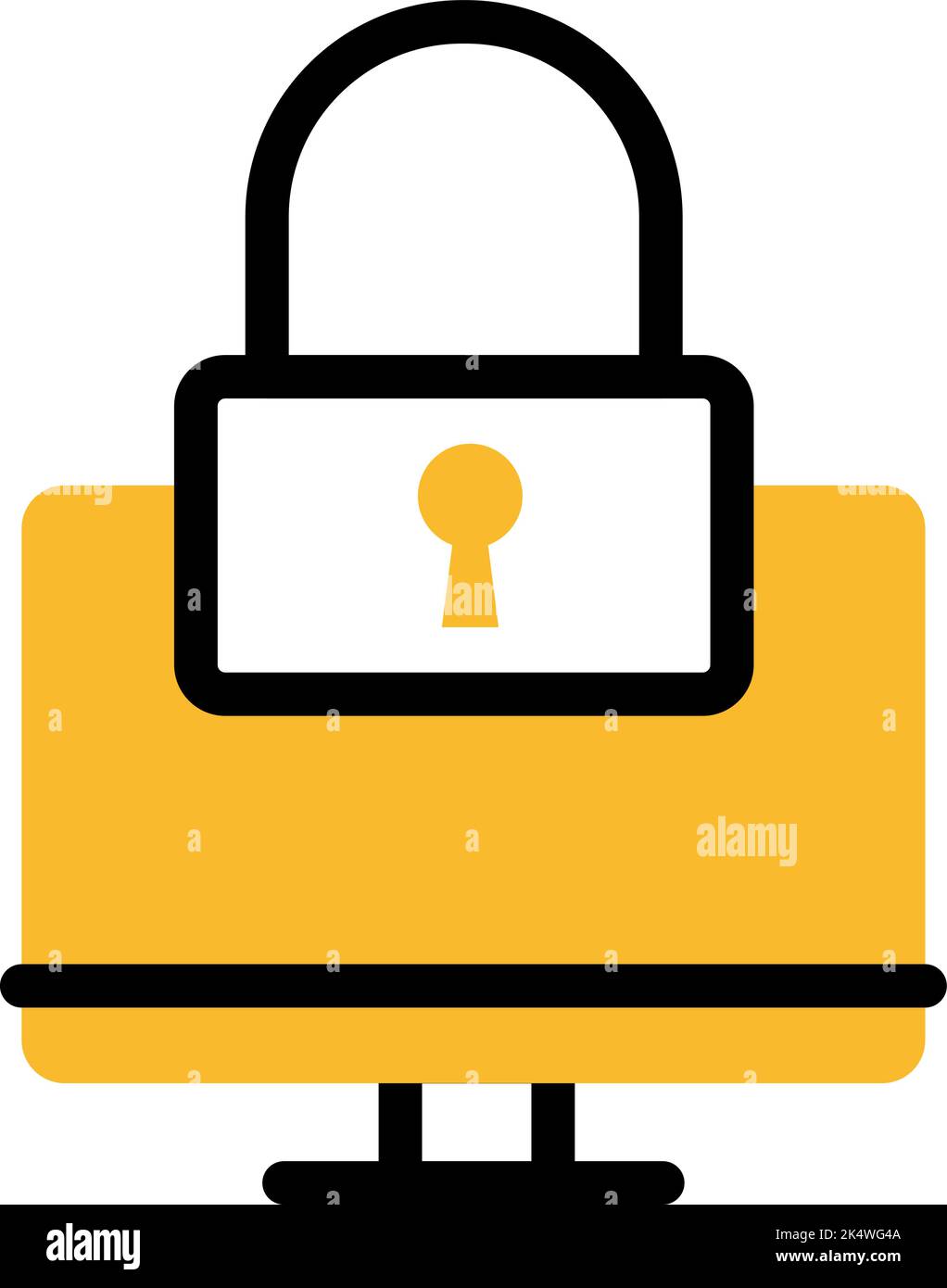 Flat secure network icon Cut Out Stock Images & Pictures - Alamy