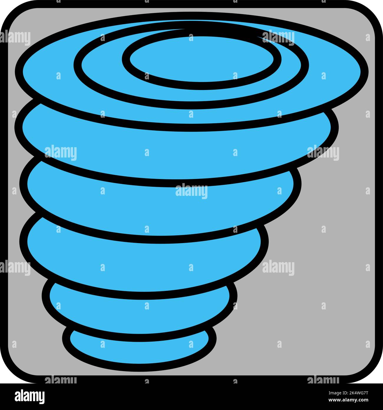Hurricane weather, illustration, vector on a white background Stock ...
