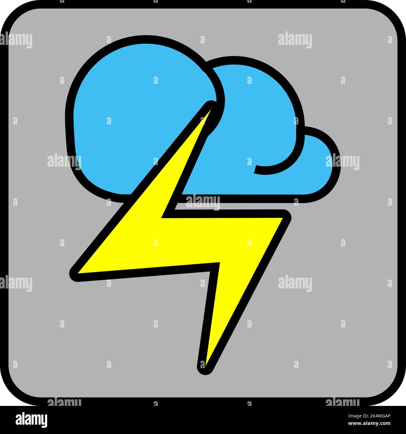 Thunderstorms Stock Vector Images - Alamy