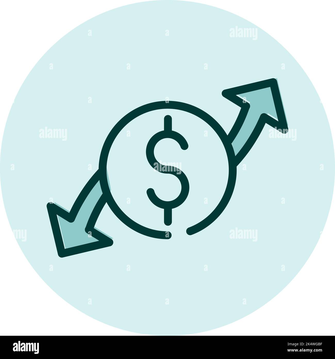 Business money transaction, illustration, vector on a white background ...