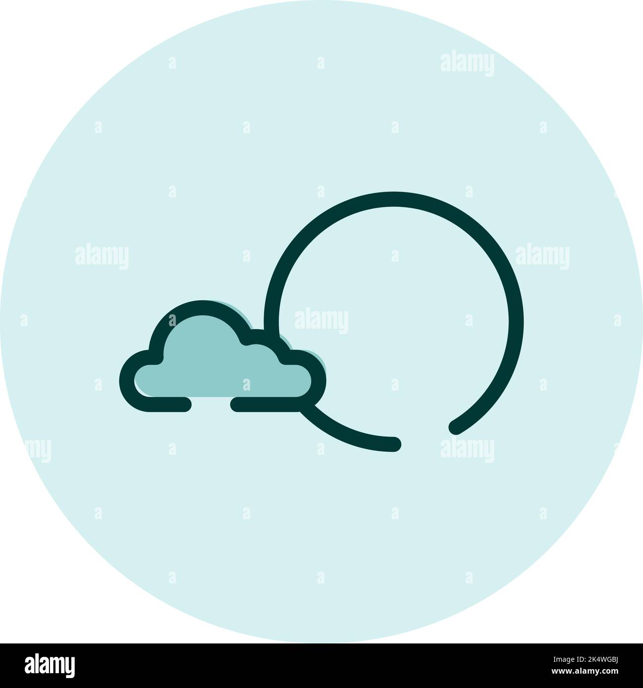 Sunny weather forecast, illustration, vector on a white background ...