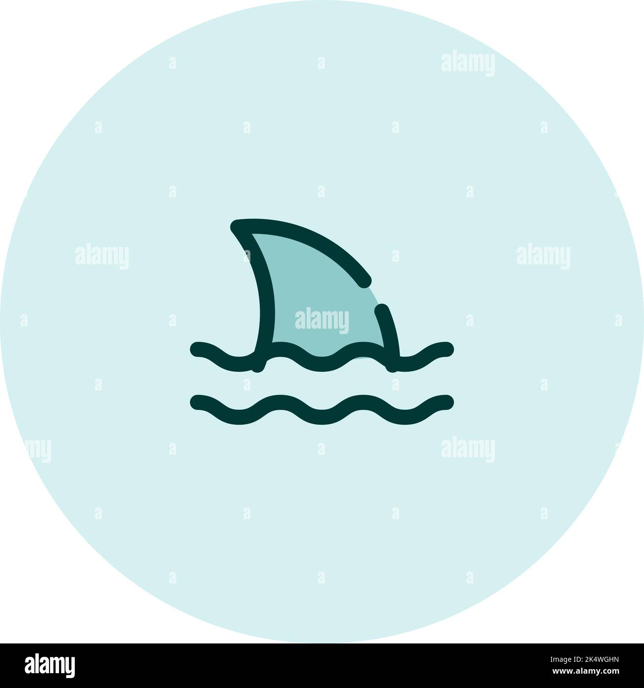 Travel shark, illustration, vector on a white background Stock Vector ...