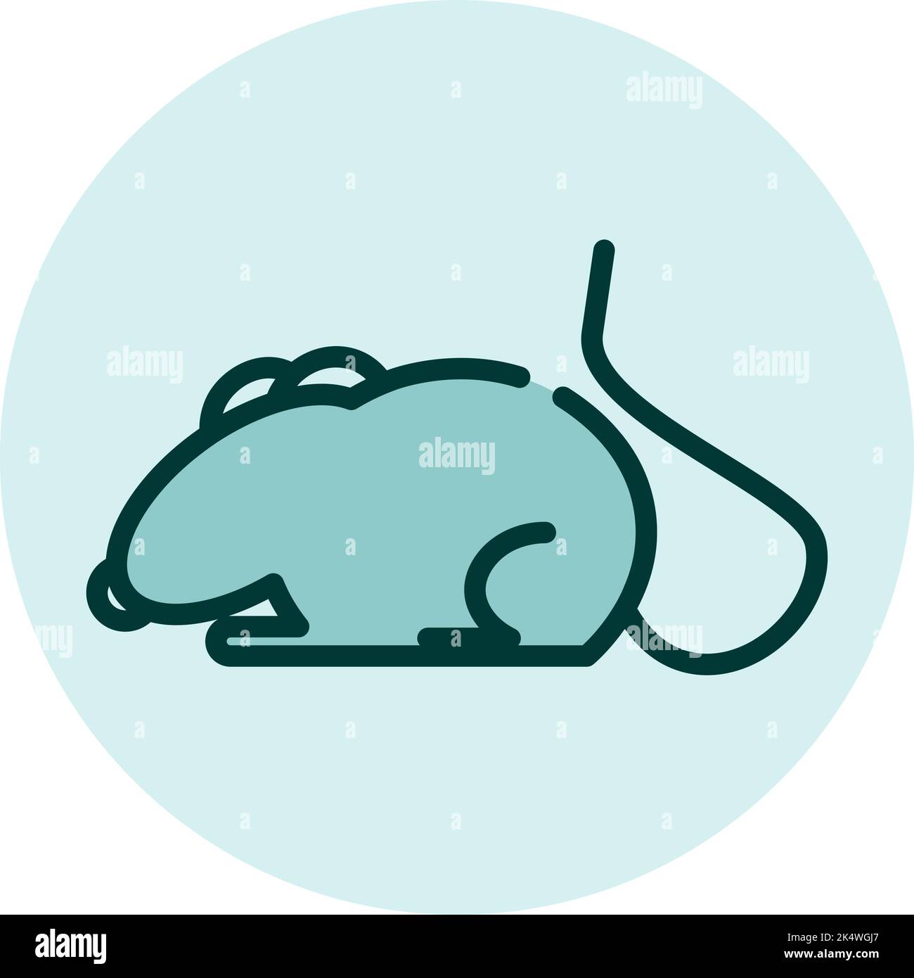 Wild mouse, illustration, vector on a white background Stock Vector ...