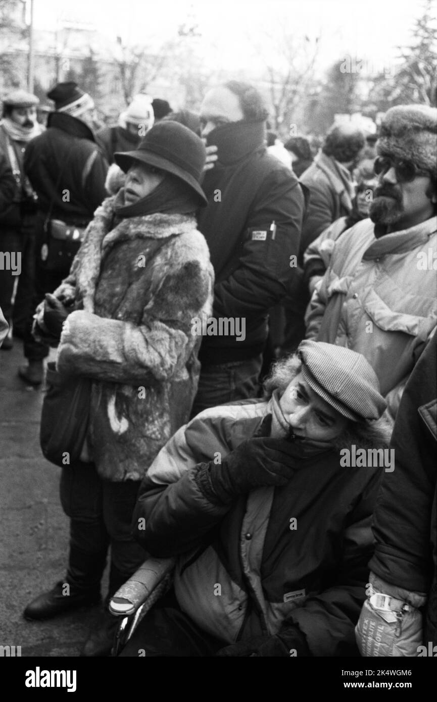 Rally of the Democratic Front, St. Alexander Nevsky Sq., Sofia ...
